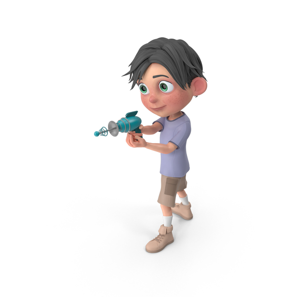 Cartoon Guy Shooting