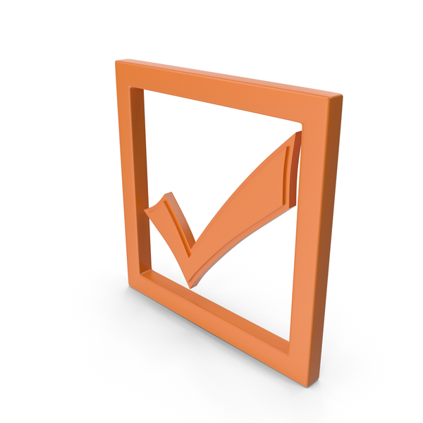 Orange Tick Icon Png