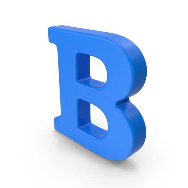 Blue Capital Letter B 3D Incl. blue b Envato